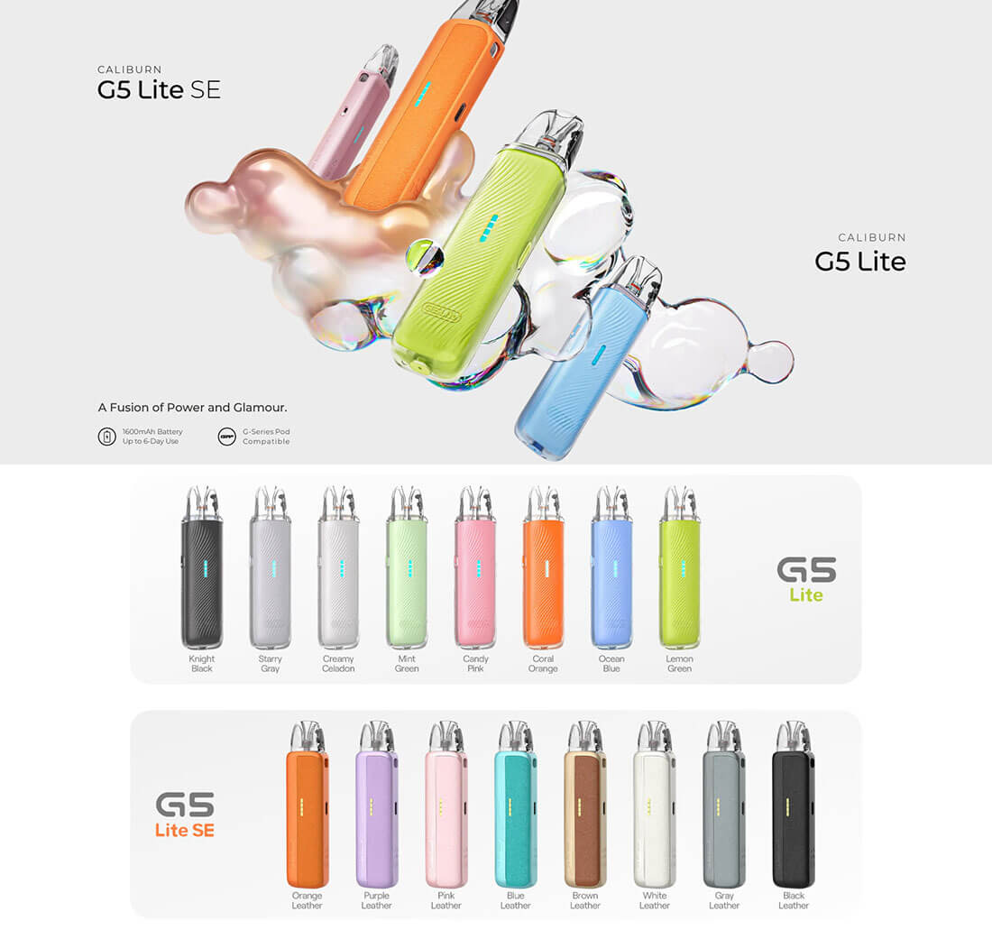 Uwell Caliburn G5 LITE & G5 LITE SE Vape Kit - XMCVAPE